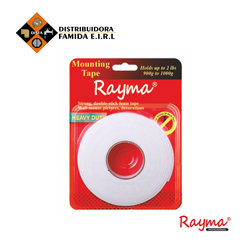 CINTA FOAM TAPE (X3-18MM) – RAYMA – DISTRIBUIDORA FAMIDA E.I.R.L